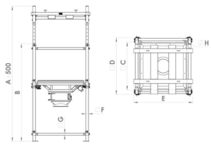 Bulk bag unloaders: telescopic design for adjustable big bag height